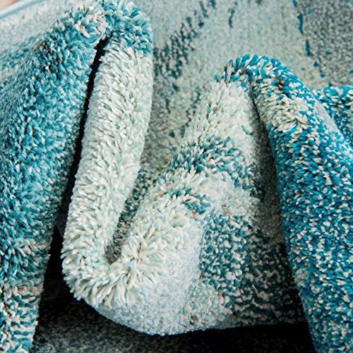 Rugs.com Amalfi Collection Rug β 4' x 6' Light Blue Medium Rug Perfect for Entryways, Kitchens, Breakfast Nooks, Accent Pieces