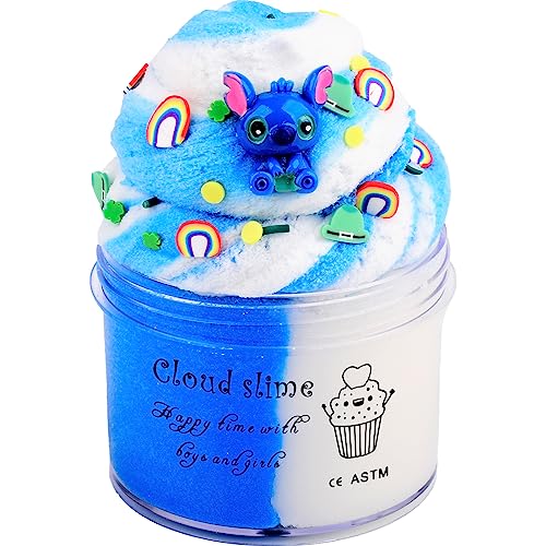 New Blue Cake Cloud Slime,Soft and Non-Sticky Cloud Slimes, Scented DIY Slime Kit for Girls Boys, Kids Party Favors Slime Putty Toy,Stress Relief Toy for Kids
