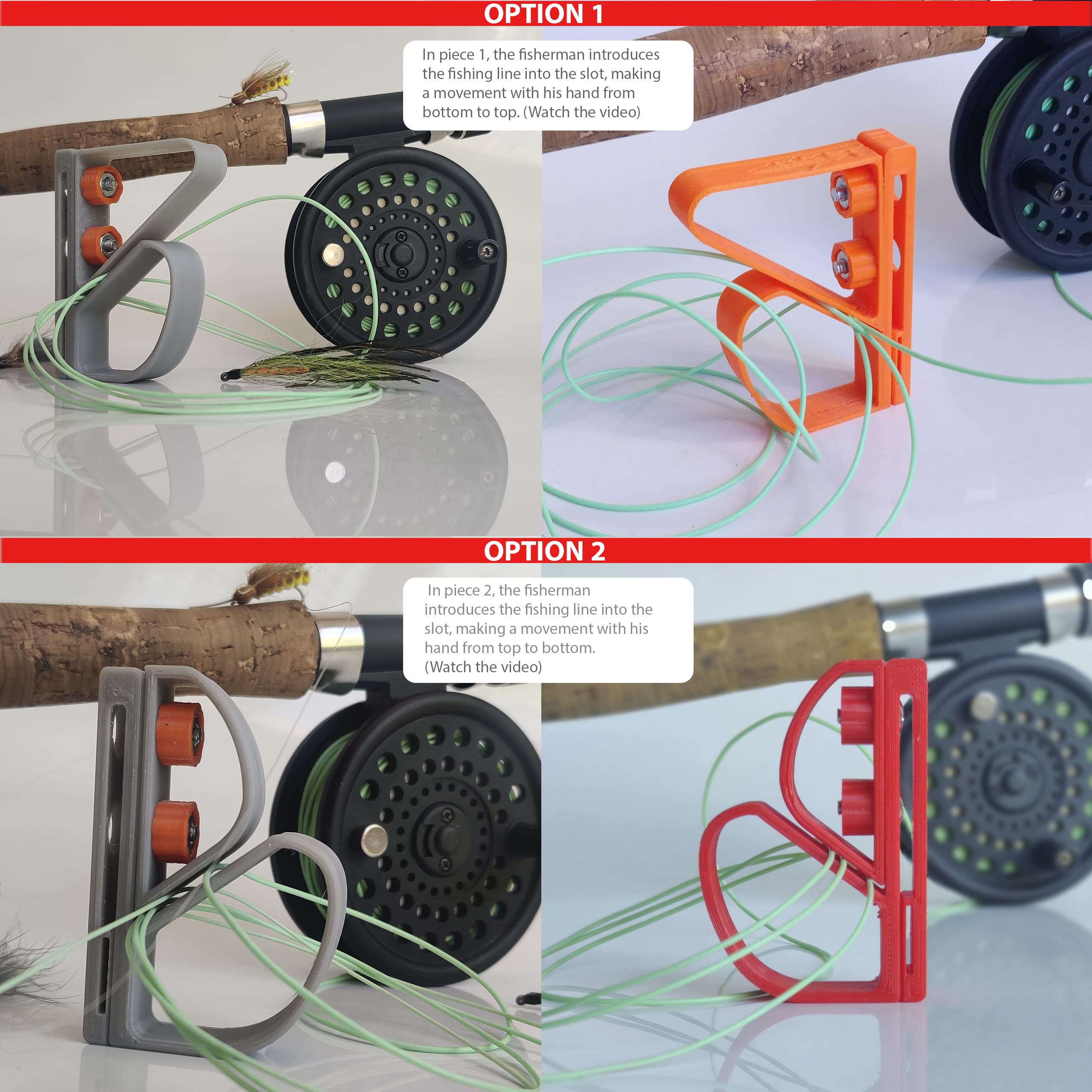 Fly Fishing Line Holder, Fishing Accessories and Essential Equipment (Military Green)