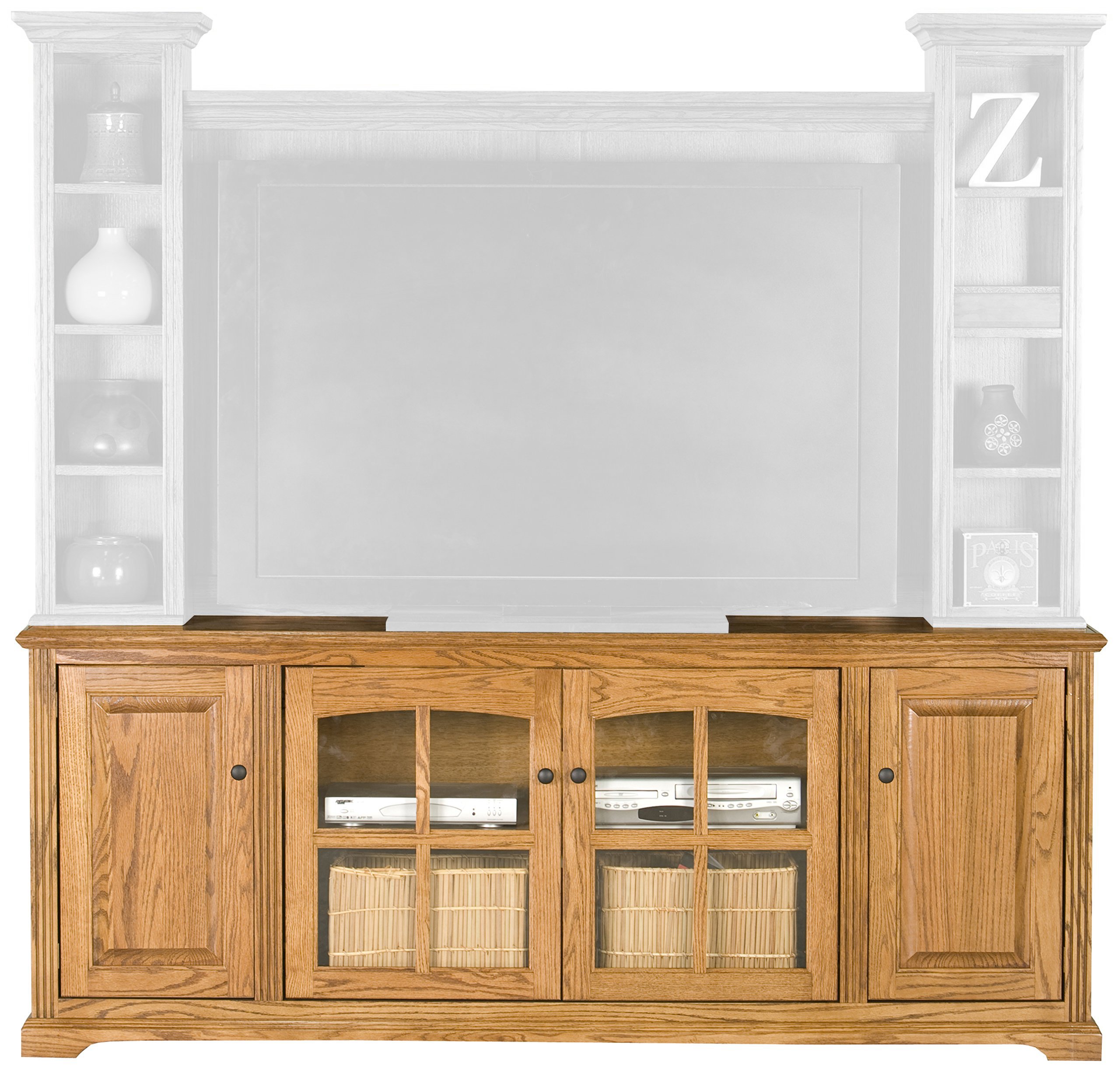 Eagle Thin Entertainment Console, 66", Antique Black Finish