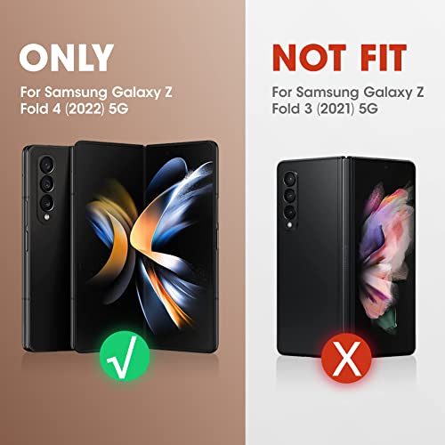 SUPCASE Unicorn Beetle Pro Case for Samsung Galaxy Z Fold 4 5G (2022), Full-Body Dual Layer Rugged Case with Built-in Screen Protector & Kickstand & S Pen Slot (Black)
