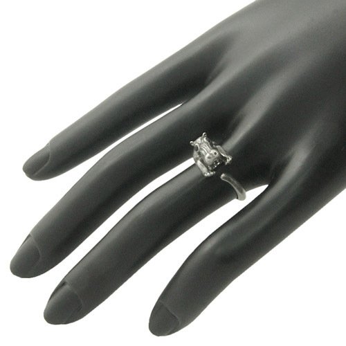 Ellenviva Hippo Animal Wrap Ring White Gold-Plated Shiny Silver Tone- Size 6