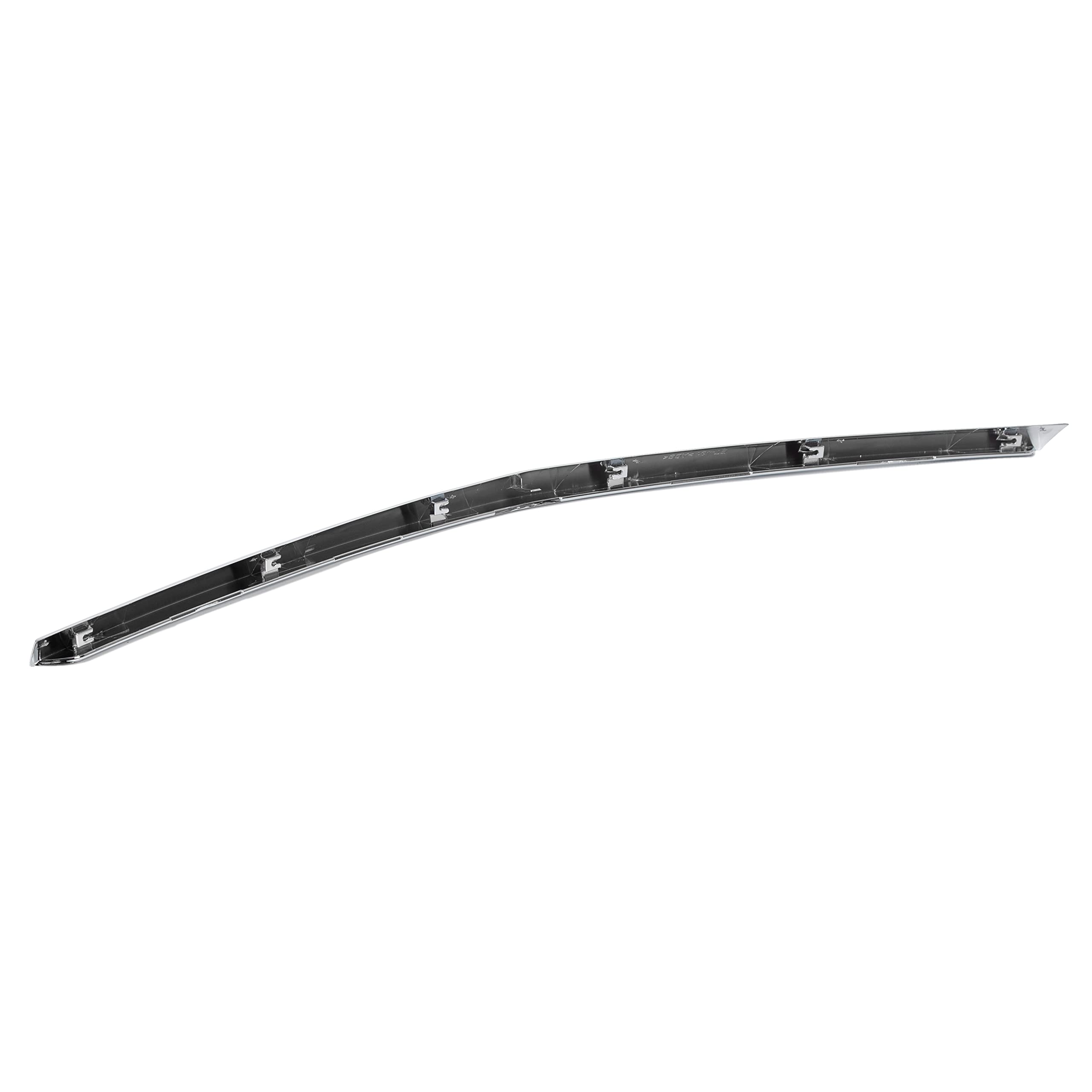 ECOTRIC Hood Molding Trim Moulding Chrome Fits 2010-2016 Cadillac SRX (submodel: Base, Luxury, Performance, Premium) - Replace # 22774203 GM1235120
