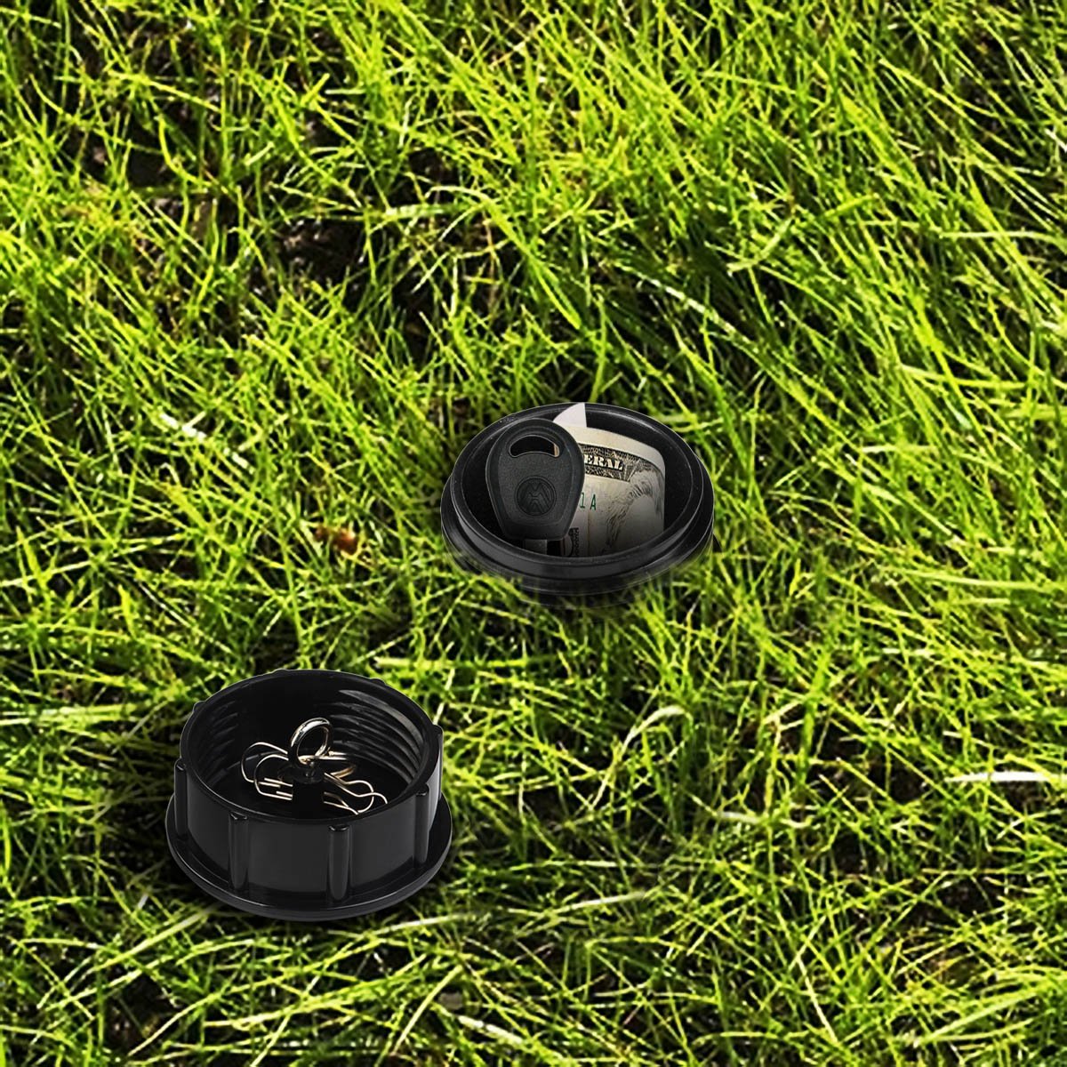 Hide A Key Cash Hider Sprinkler Head, Key Holder Outdoor/Garden/Yard hiding Vault Case. Waterproof, Corrosion and Impact resistant