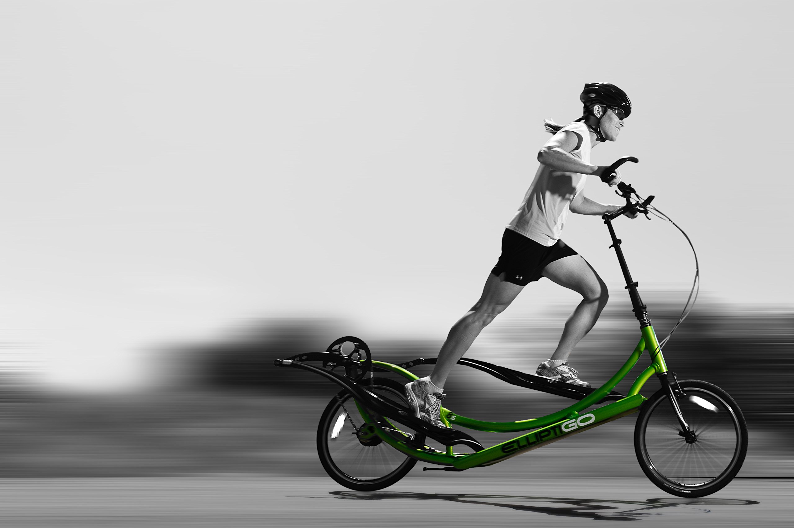 ElliptiGO 3C Long Stride Outdoor Elliptical Bike and Best Hybrid Indoor Exercise Trainer, Black