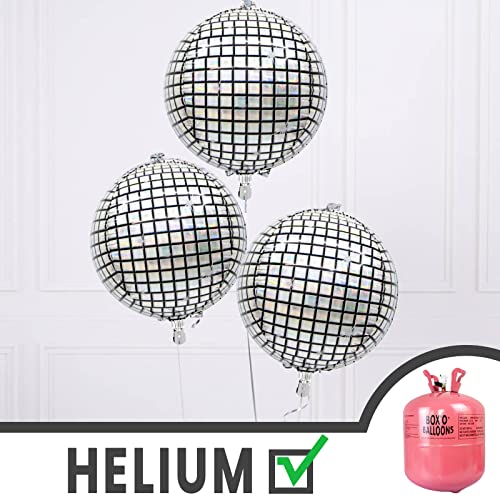 PartyWoo Foil Fringe Curtains Silver 2 pcs and 6 pcs Disco Silver Foil Balloons