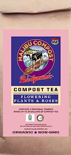 Malibu Compost Biodynamic Organic Compost Tea for Flowering Plants & Roses 1lb