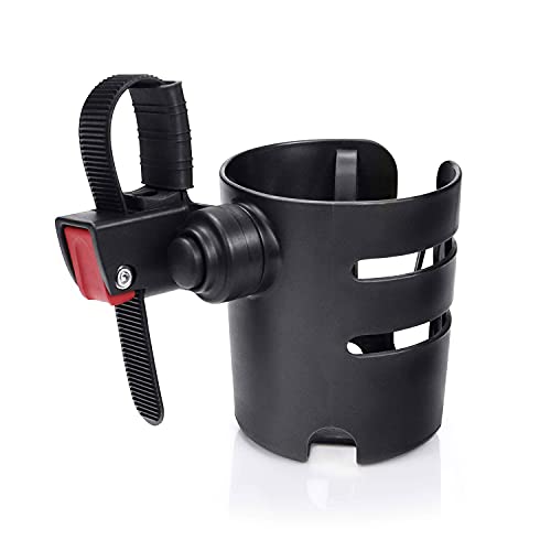 FANGSUN Universal Stroller Cup Holder, Pram Cup Holder, Bottle Organizer for Stroller, Drink and Coffee Cup Holder