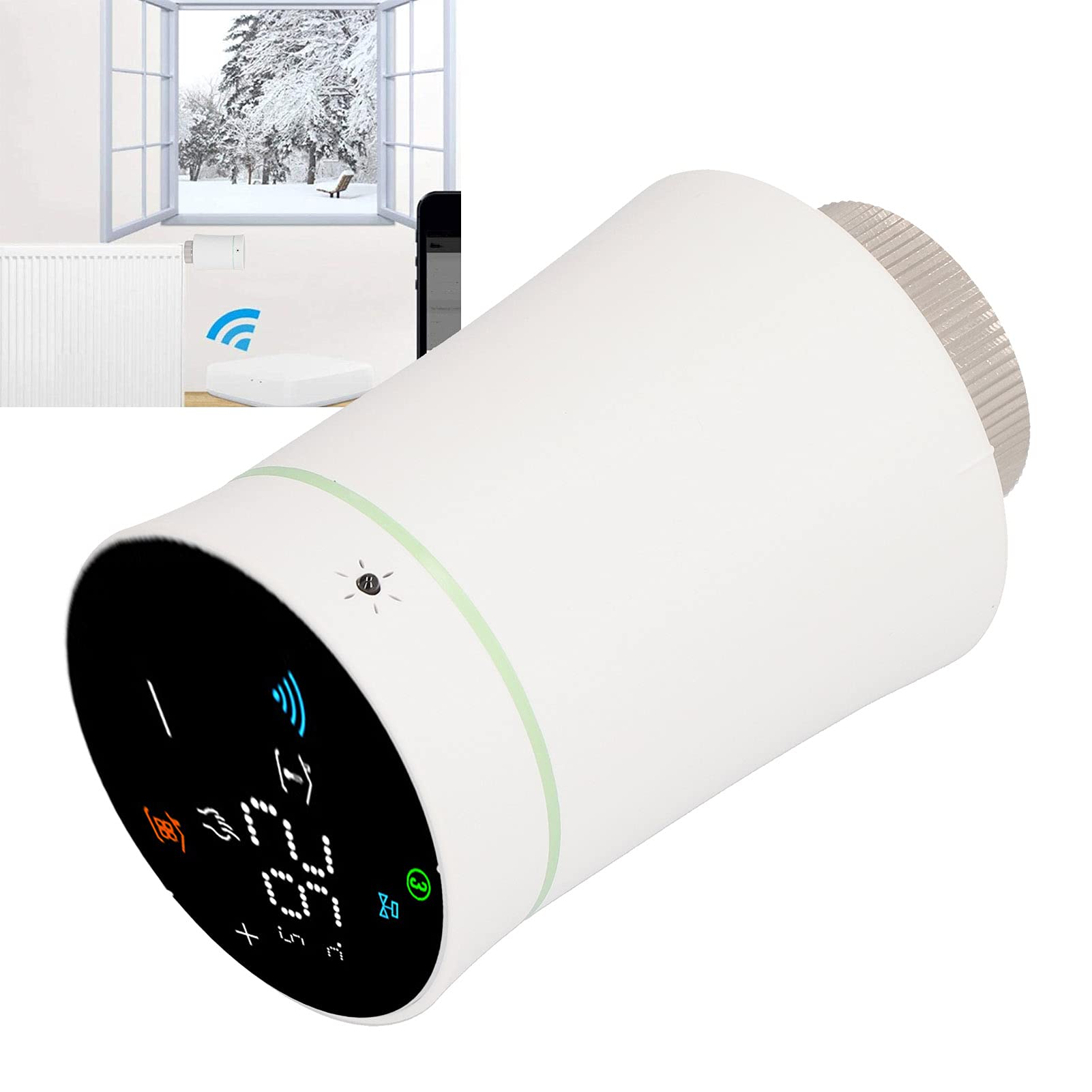 Smart Radiator Valve Mini Thermostats Programmable Smart Gateway Constant Temperature Radiator Thermostat for Air ConditioningHeatingetc.