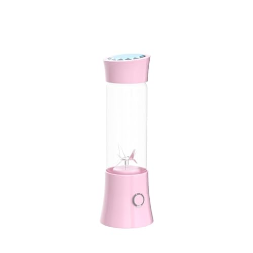 Toycol Portable Blender, Mini Personal Size Blenders for Smoothies and Shakes,Travel Juicer Cup Smoothie Maker with Updated 6 Blades USB Rechargeable Fruit Mixer with 4000mAh Battery16Oz Pink