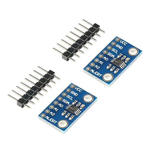 JESSINIE 2Pcs MCP9808 High Accuracy Temperature Thermometer -40°C to +125°C Digital Temperature Sensor Module Accuracy ¹0.25°C /0.0625°C Voltage Range 2.7-5.5V Temperature Detector for Arduino