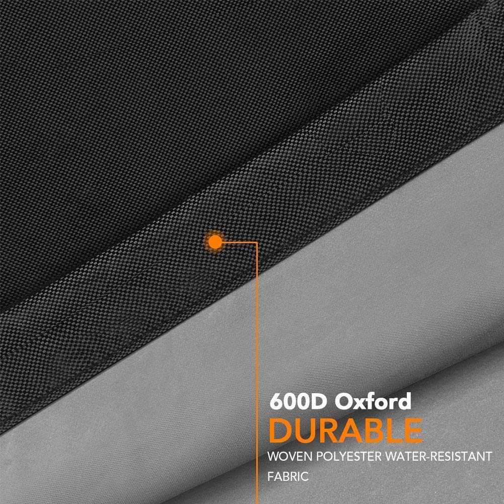 Taufey Patio Chair Covers, 37''Lx40''Dx30''H 600D Heavy Duty Rip-Stop and Waterproof Outdoor Chair Covers (2 Pack - Large, Black)