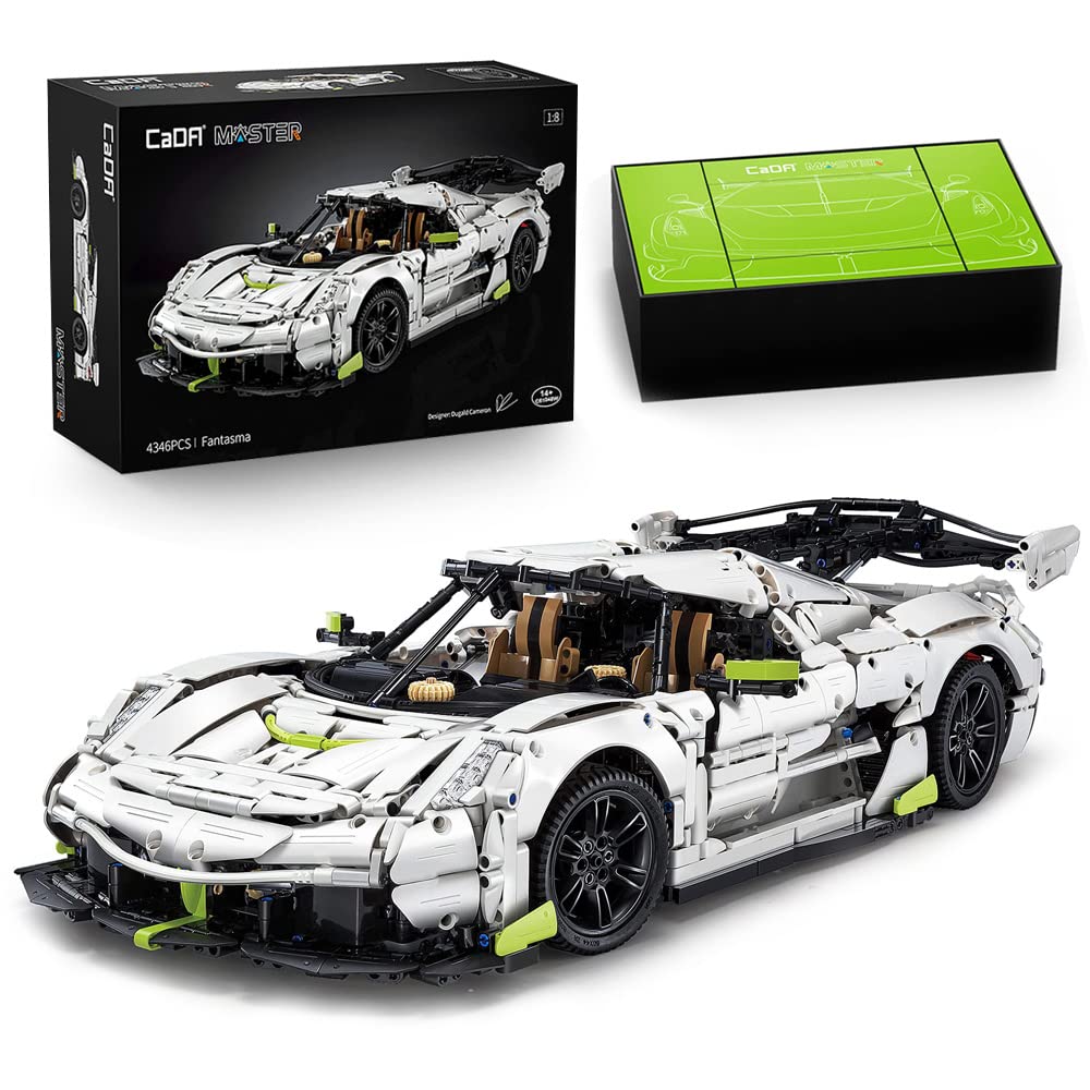 MISINI Fantasma Super Car Building Kit,4346/pcs MOC Building Blocks for Adults and Teens,1:8 Model Sports car Sets, C61048W Technology Bricks