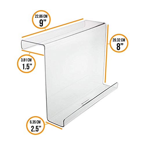 Facibom Acrylic Universal Treadmill Bookholder,Magazine Rack,EReader Treadmill Book Holder Reading Rack