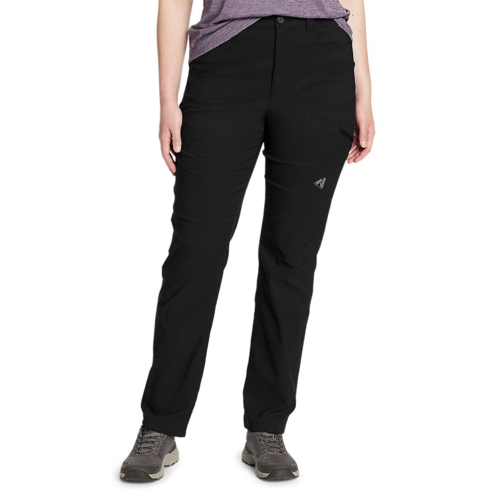 Eddie Bauer Women's Rainier Pants - High Rise, Black, 10