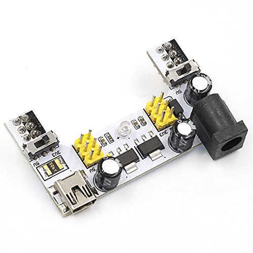 MB102 Mini USB Interface Breadboard Power Supply Module MB-102 Module for Arduino White DC 7-12V 2 Channel Board