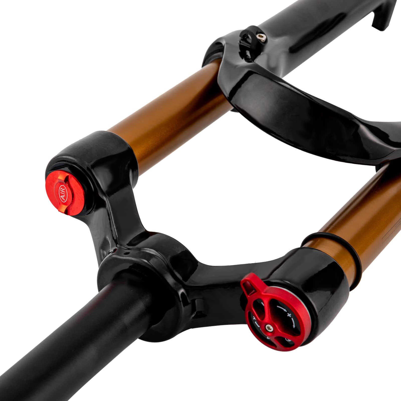 Futchoy 26/27.5/29 Travel 120mm MTB Air Suspension Fork, 9mm Quick Release Manual Lockout XC AM Ultralight Mountain Bike Front Forks (29")