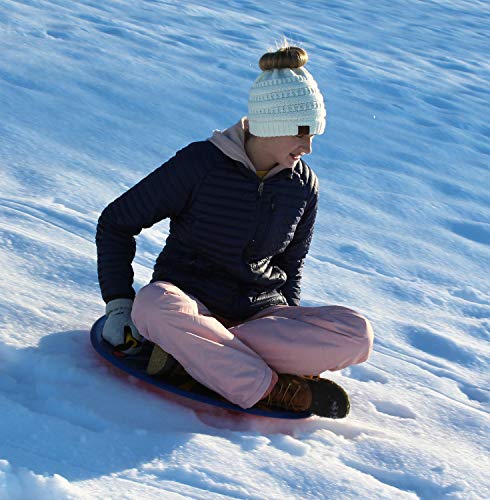 Flexible Flyer F26 Foam Snow Saucer Sled. Round SNO Disc Slider, 26"