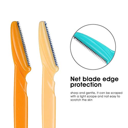 edealing Eyebrow Razors,Eyebrow Trimmer,Facial Hair Trimmer with Precision Cover for Women and Men. (20PCS)