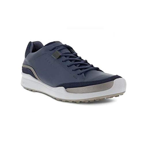 ECCO Men's Biom Hybrid Hydromax Water-Resistant Golf Shoe, Ombre/Buffed Silver/Night Sky, 10-10.5