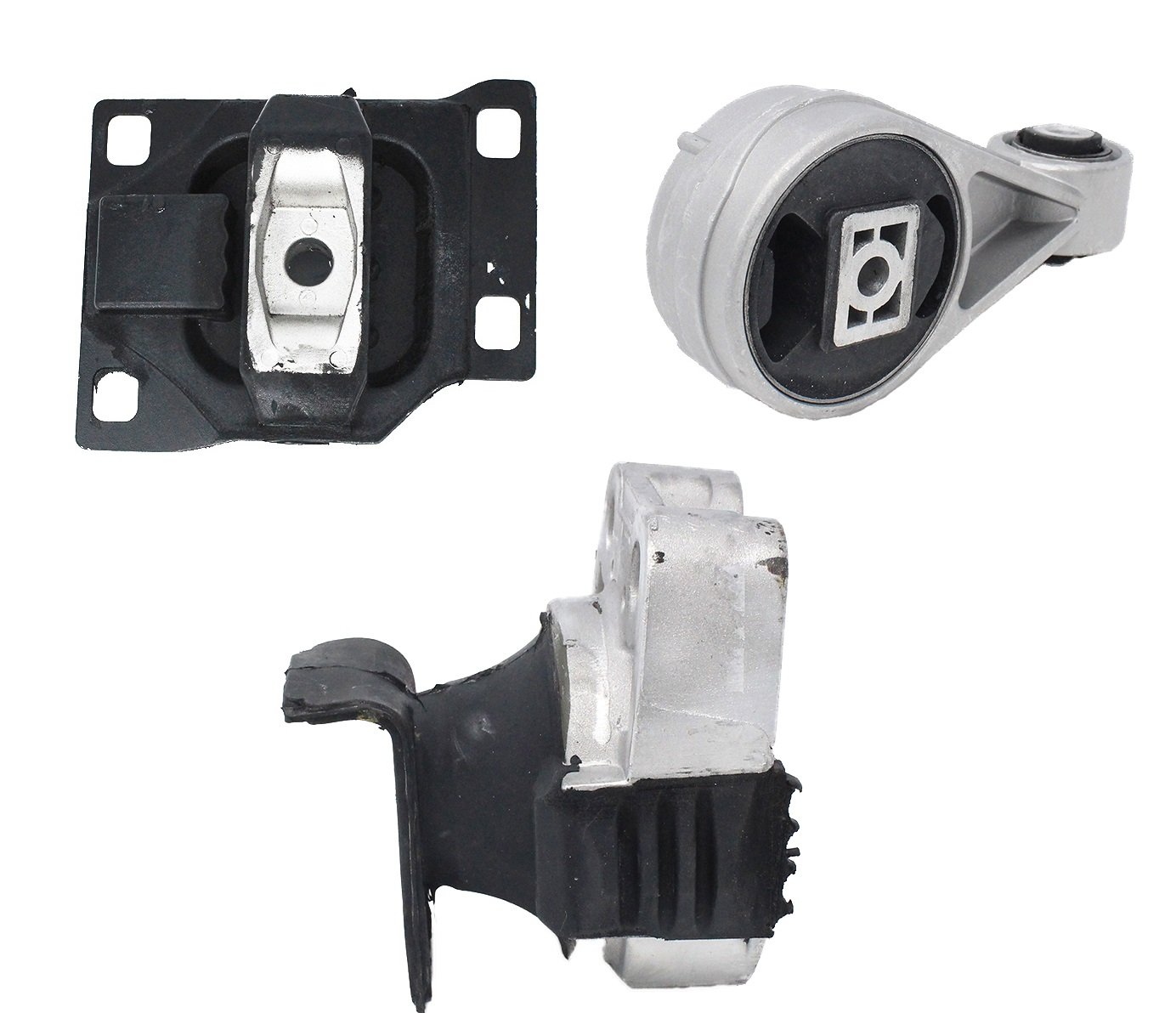 ENA Motor Engine Mount and Trans Mount Set of 3 Compatible with Ford 2005 2006 2007 Focus 2.0L L4 Auto Trans Replacement for A5312 A2939 A2986
