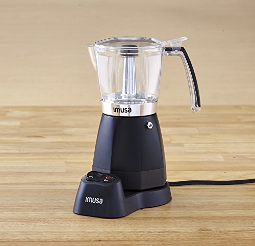 Imusa Black Espresso Maker, 3-6-Cup