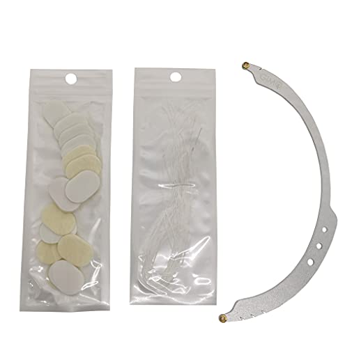 Eyebrow Mapping String Eyebrow Mapper with Strings Design Eyebrow Threading Line Marker Ruler Painting Line Bow Arrow Ruler Semi Permanent Bow and Arrow Line Ruler Measuring Tool (Siver)