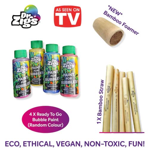 Dr Zigs Eco Giant Bubble Kit - Painting Set - Make Unique Patterns, Art and Craft Fun for Kids and Adults, Boys and Girls.