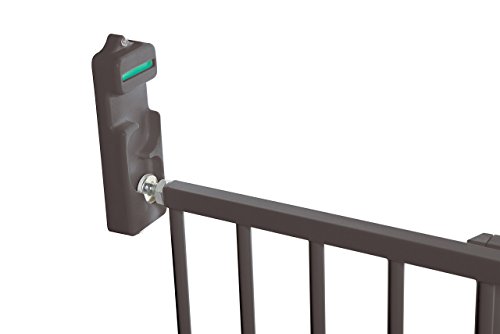 Dreambaby Broadway Extra-Wide Baby Safety GRO-Gate - with EZY Check Indicator Feature - Fits Openings 30-53 inches Wide - Charcoal - Model L2116
