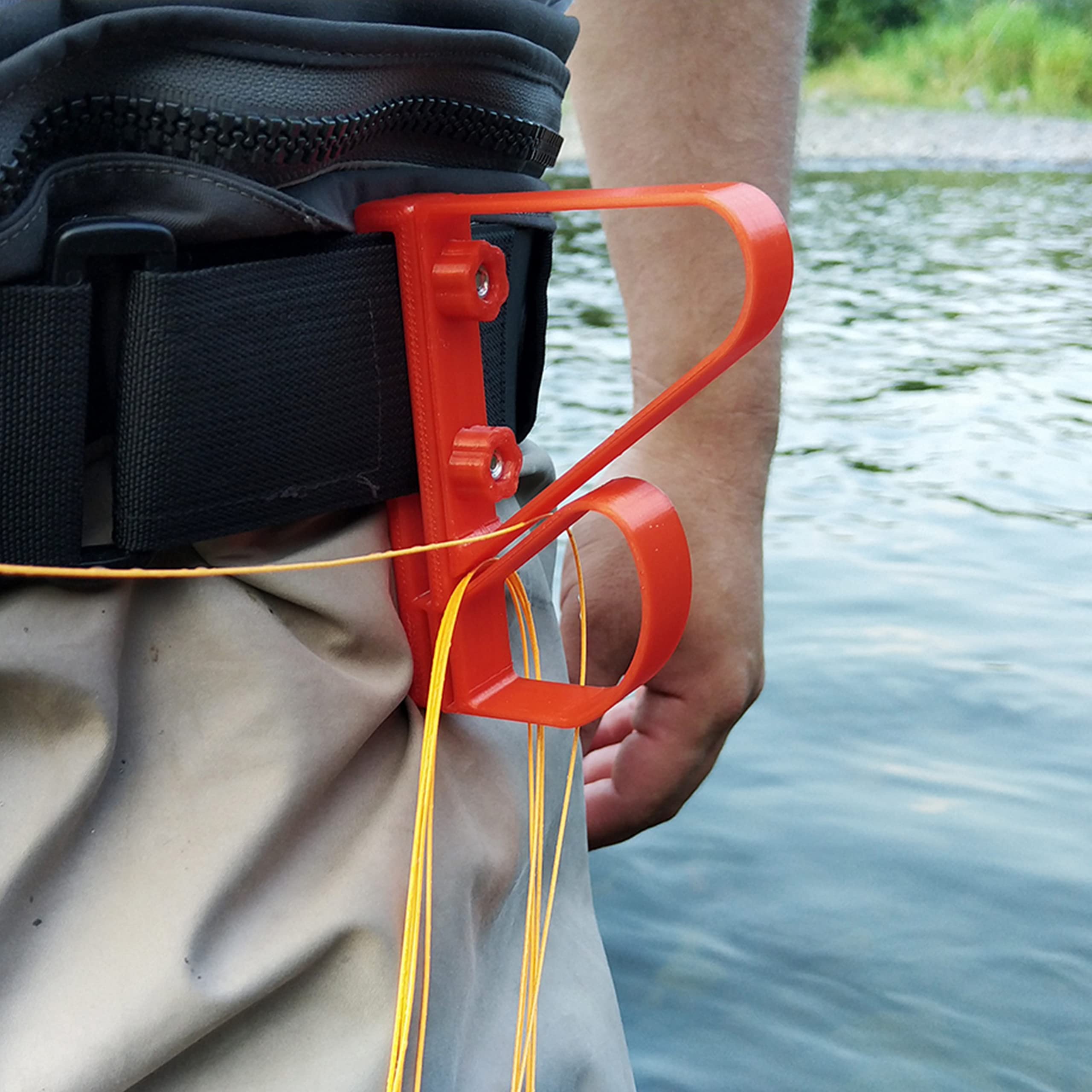 Fly Fishing Line Holder, Fishing Accessories and Essential Equipment (Military Green)