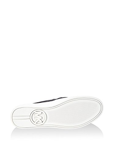 Michael Michael Kors Women's Keaton Slip-On Black Mini MK Logo Coated Canvas/Suprema Nappa Sport 8 M
