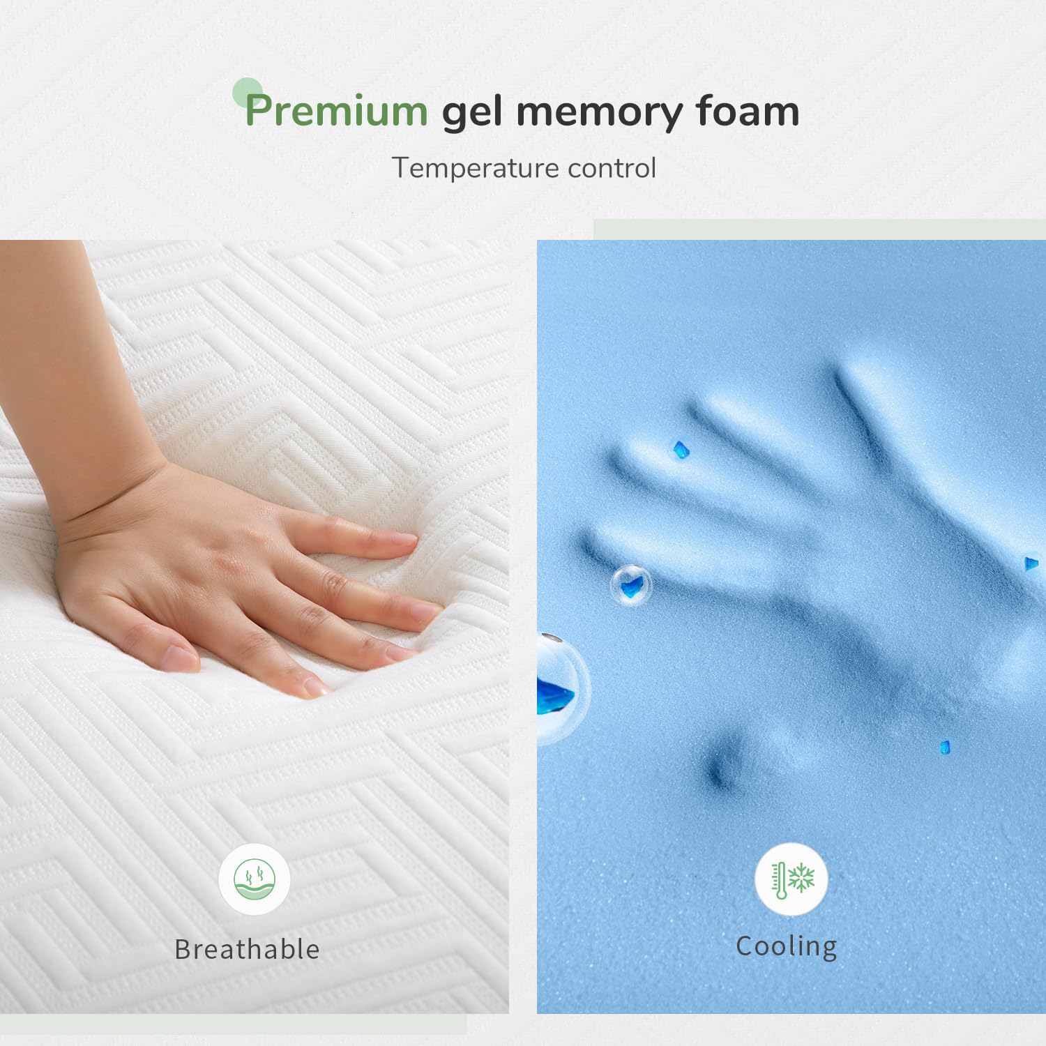 Novilla Full Mattress, 10 Inch Memory Foam Mattress Full Size for Pressure Relief & Cool Sleep, Full Memory Foam Mattress