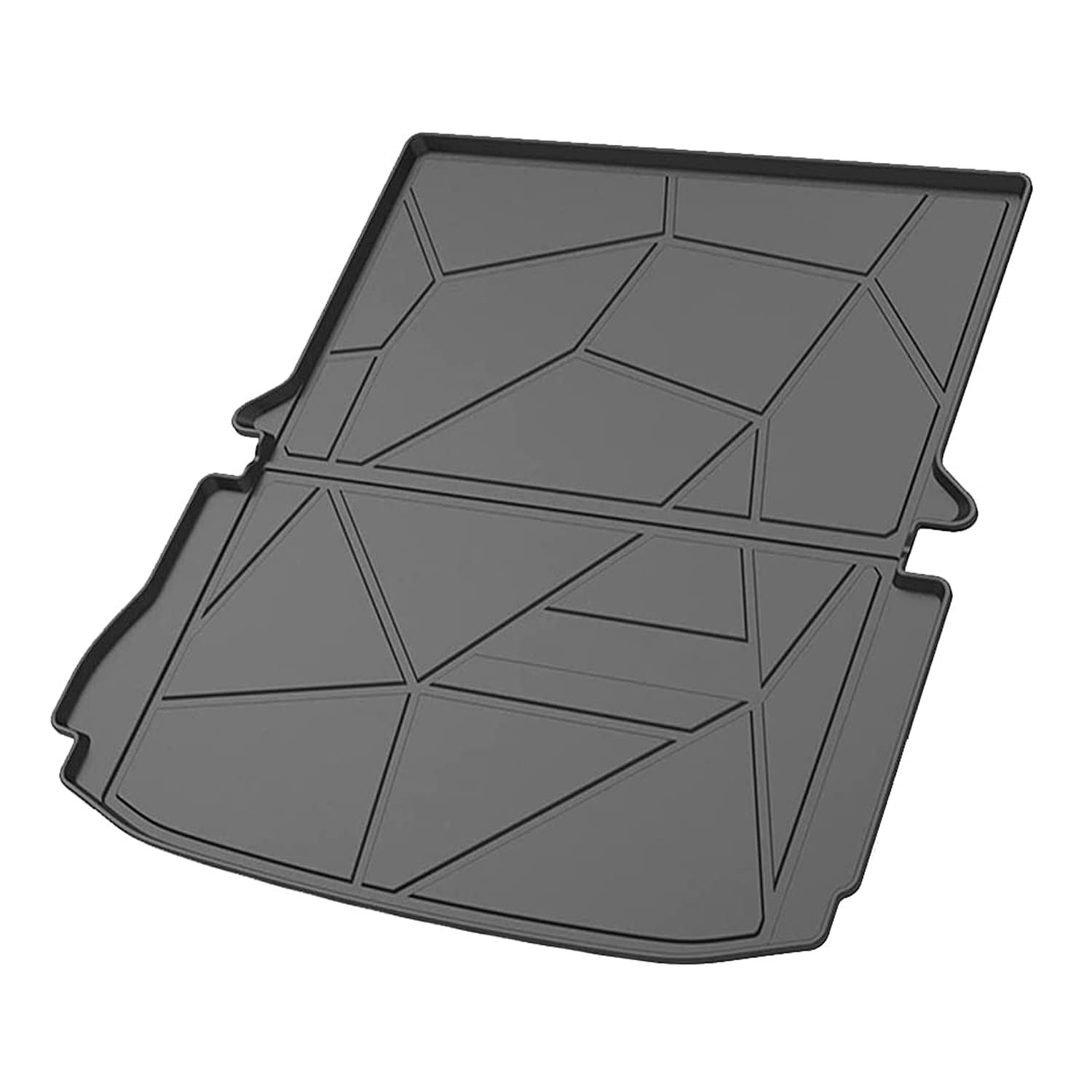 Explorer Cargo Liners - All Weather Protection Rear Cargo Trunk Tray Floor Mats Compatible with 2011-2019 Ford Explorer with 5 Seats,3D Modeling Waterproof Durable Odorless TPO Accessories Custom-Fit