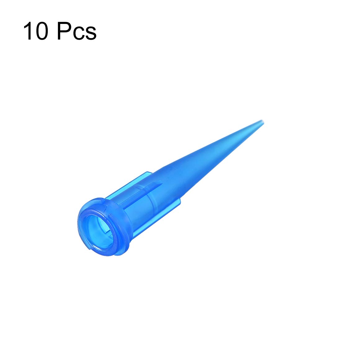 uxcell Industrial Blunt Tip Tapered Dispensing Fill Needle 22G X 1.26 inches Blue 10pcs