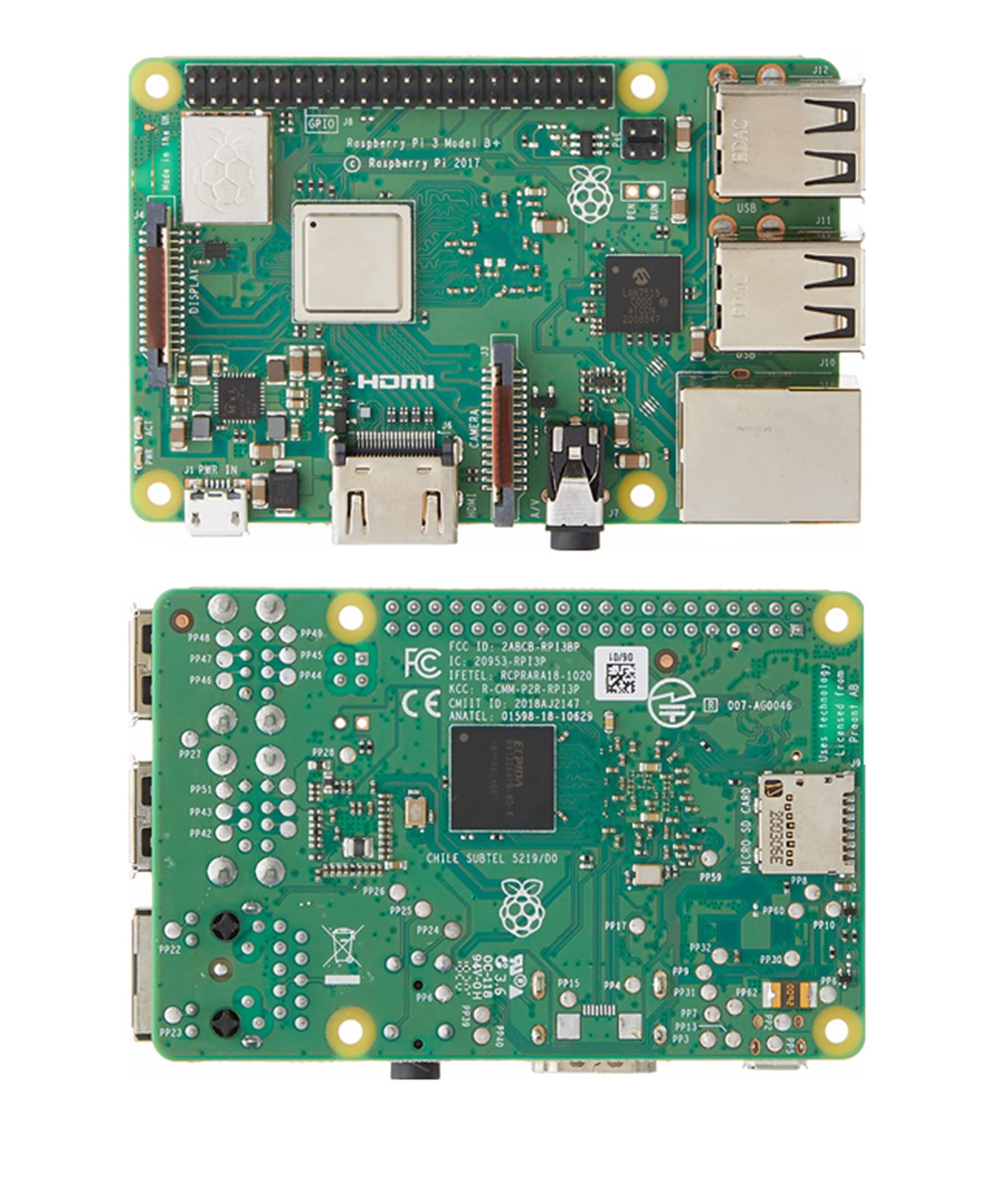 DIGISHUO 9 in 1 Complete Starter Kit Raspberry Pi 3 Model B+(B Plus) Module&Two Cases&HDMI Cable&32G SD Card&Heatsink kit&Fan