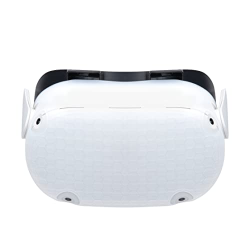 Hibloks Face Cover Set for Meta/Oculus Quest 2 Accessories,Silicone face Cover+Shell Cover+Protective Lens Cover for Meta/Oculus Quest 2 (PU Face Cover Pad)