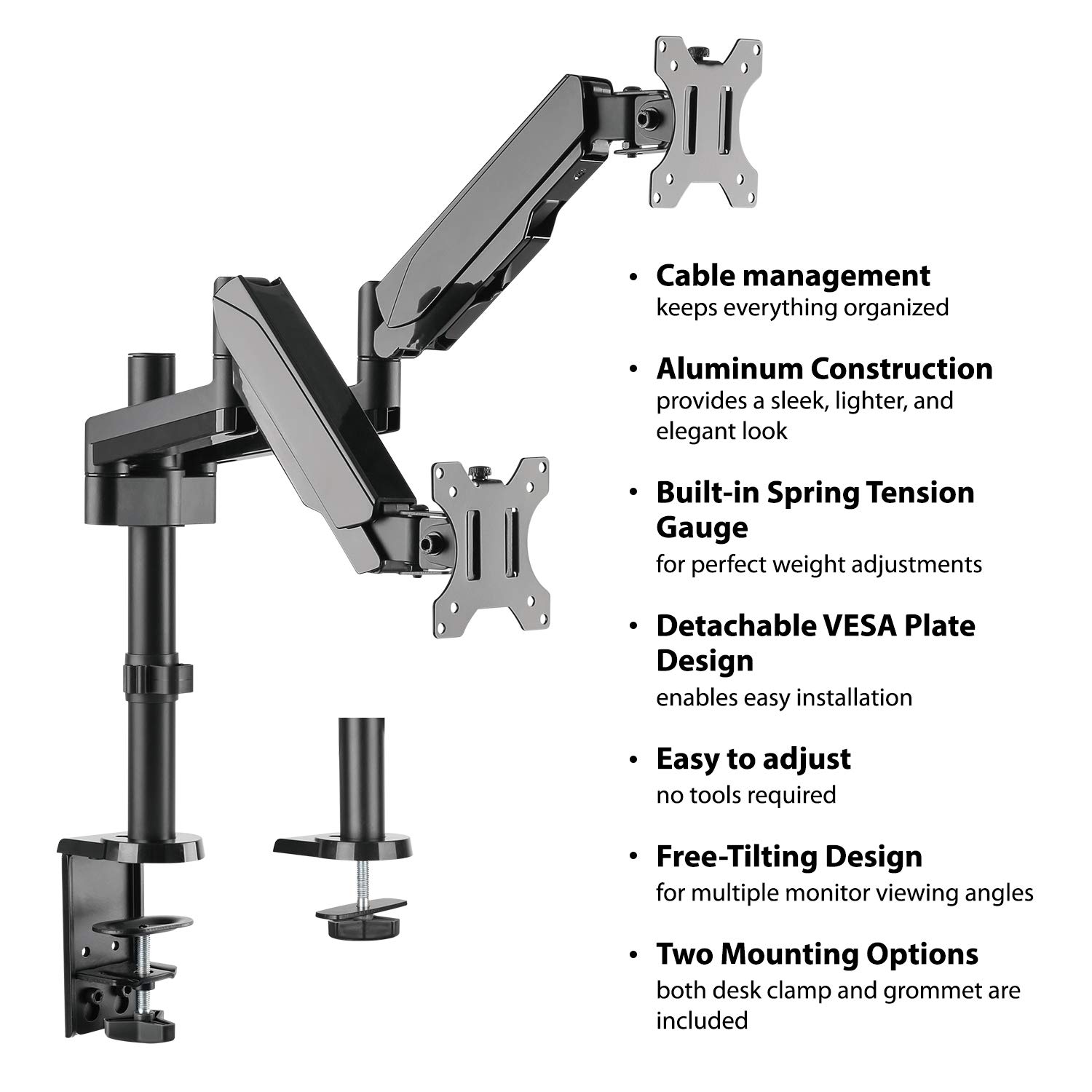 G-PACK PRO X38 Large Height Adjustable Electric Standing Desk Converter with Dual 11 Monitor Mount Arm Bundle - Quick Sit Stand Up Computer Workstation Riser -...