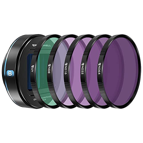 Freewell 1.55X Blue Anamorphic Lens with UV, ND8, ND16, ND32, and ND64 Compatible only with Freewell Sherpa iPhone & Galaxy Cases