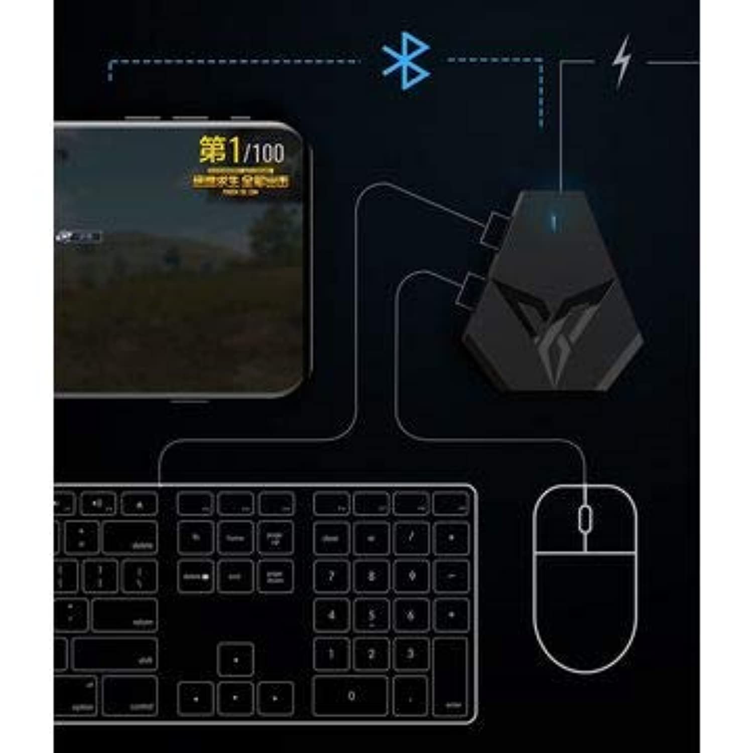 Flydigi Q1 for Android Mobile Game Keyboard Mouse Convertor for All Games Not Support iOS 13.4