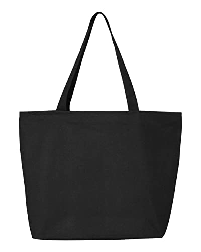 It's Never Too Early for Halloween Trick or Treat Heavy Canvas Tote with Zipper Reusable Shopping Bag Black ZIP 1