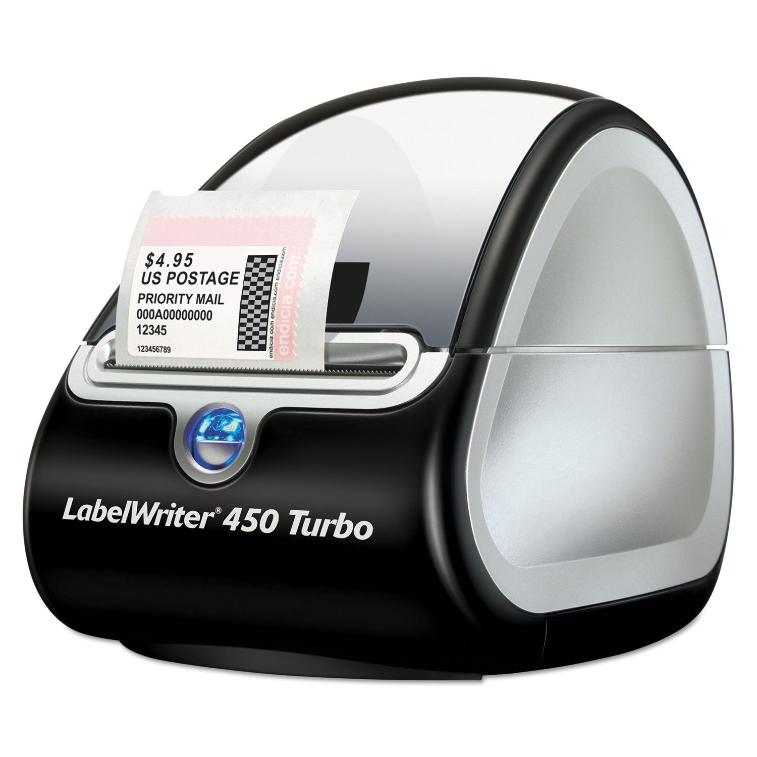 DYMO LabelWriter 550 Turbo Direct Thermal Label Printer, Black - USB and LAN Connectivity - up to 90 Labels Per Minute, 300 dpi, Auto Label Recognition, Monochrome Label Maker - BROAG