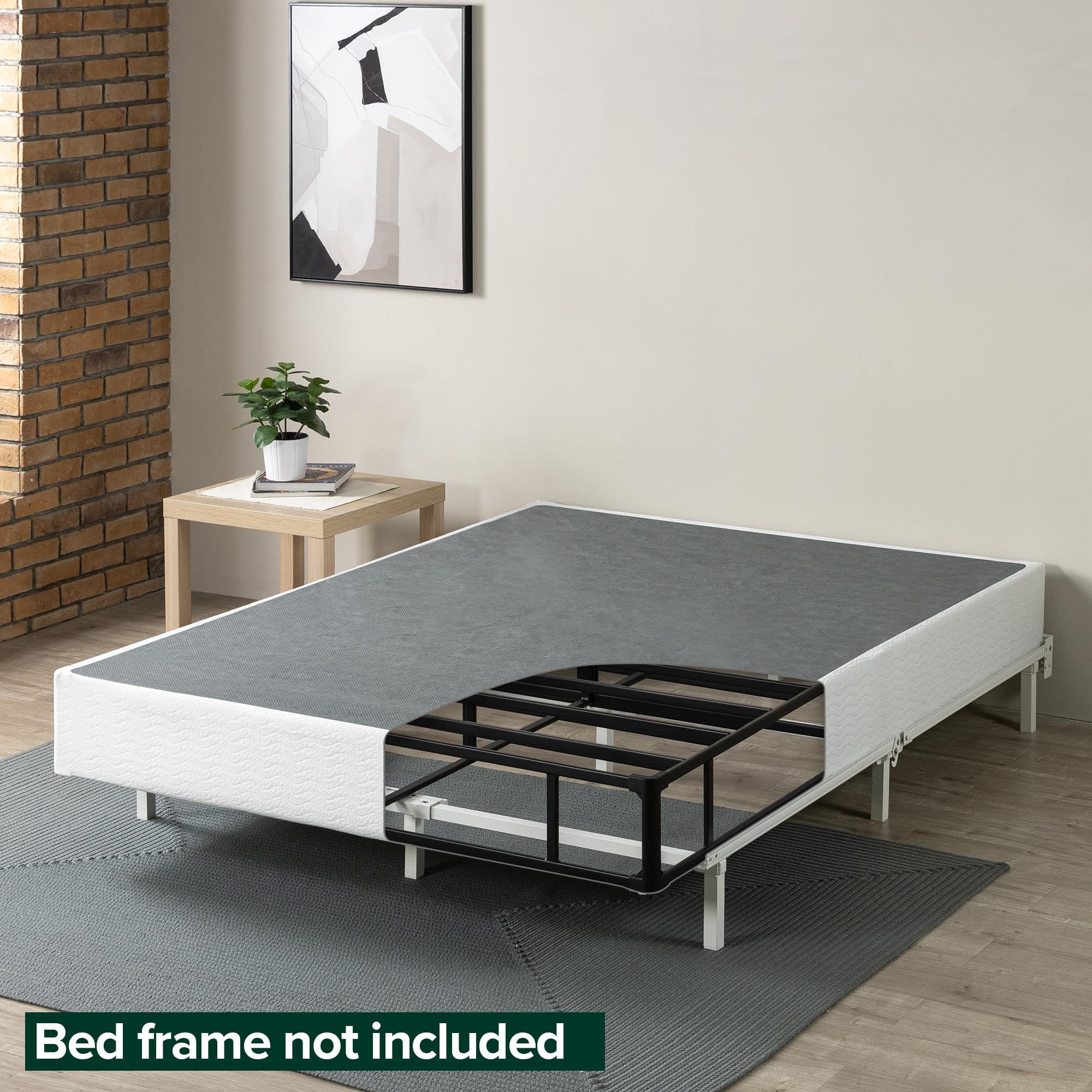ZINUS 9 Inch Metal Smart Box Spring, Mattress Foundation, Strong Metal Frame, Easy Assembly, California King