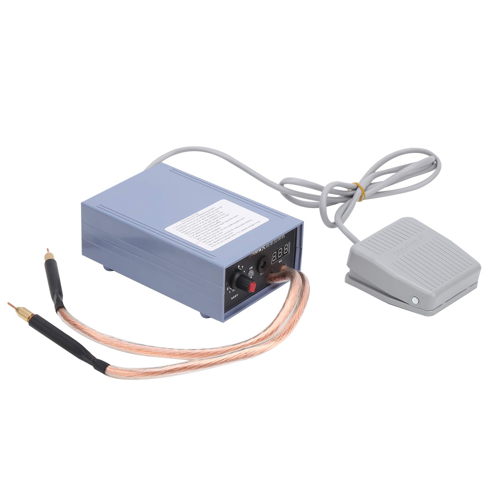 Junlucki Mini Spot Welder, 5000W Spot Welding Machine DIY Portable Adjustable Spot Welder Pen with Foot Switch Battery Spot Welder Spot Welding Equipment for 0.2MM Nickel Strip 18650 Battery(US)