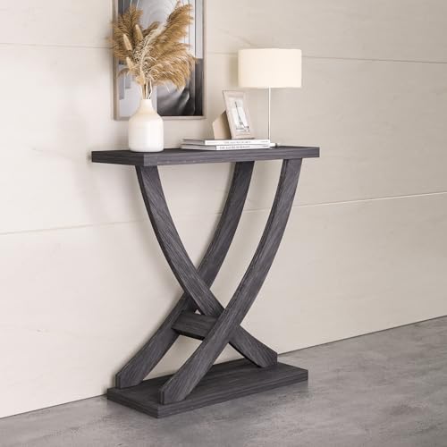 DREAMODERN Mid-Century Modern Console Table, Entryway Table Minimalist Style Sofa Table for Entryway, Hallway, Living Room, Foyer - Distressed Grey