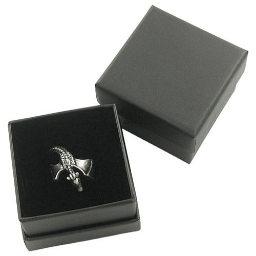 Ellenviva Flying Dragon Adjustable Animal Wrap Ring Vintage Silver Tone