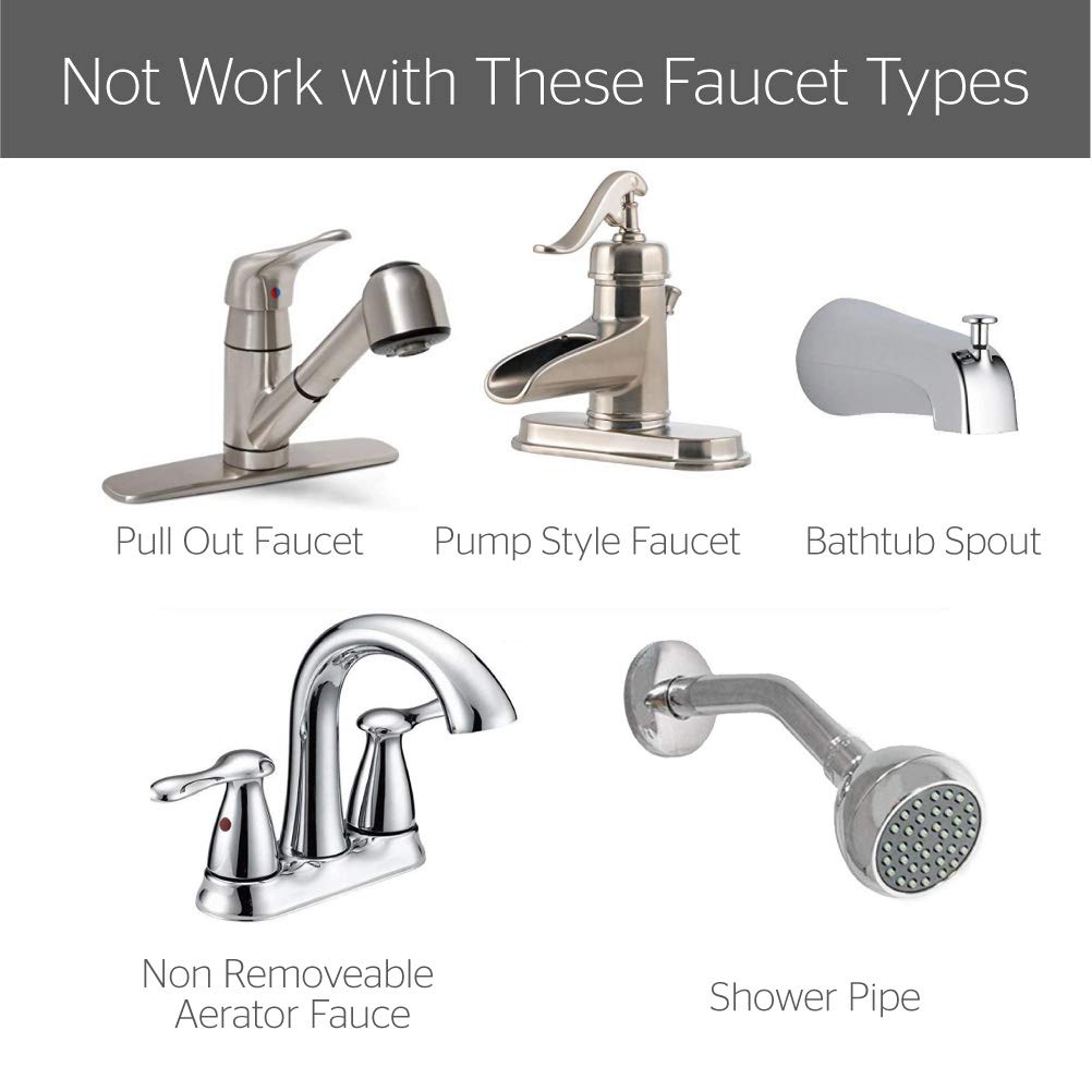Eyewash Station with Covers, Faucet Mounted Eyewash Station Sink Attachment, Continuous Flow, First AID Emergency Eye Flush Shower for Sink, 100% ANSl Z358 Standard