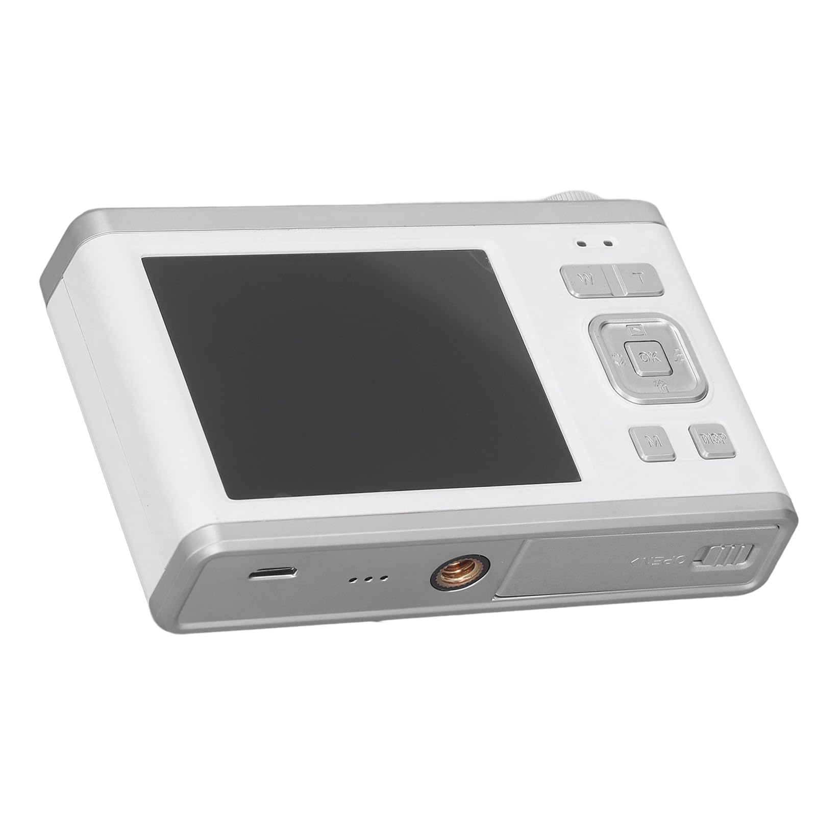 Digital Camera, Compact Digital Camera 50MP and 30MP 2 IPS Screen for Home (White)