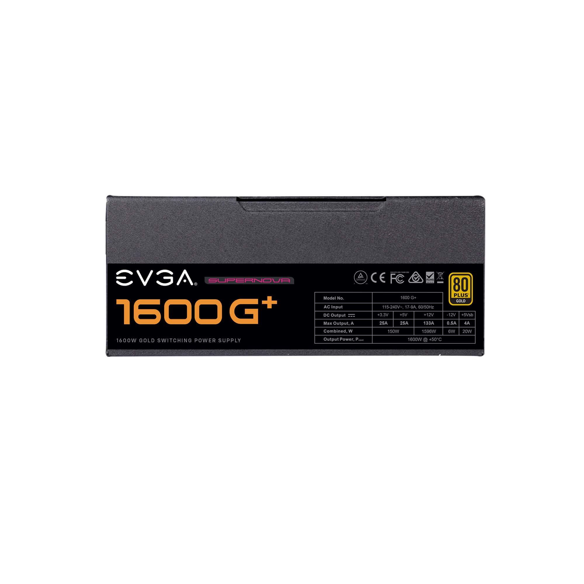 EVGA Supernova 1600 G+, 80+ Gold 1600W, Fully Modular, 10 Year Warranty, Includes Free Power On Self Tester, Power Supply 220-GP-1600-X1