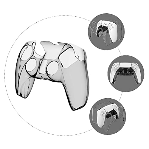 Mobestech 2pcs Protection Handle Color Conter Pad Cover Case Transparent Game Bundle Protector Gamepad Storage Accessories