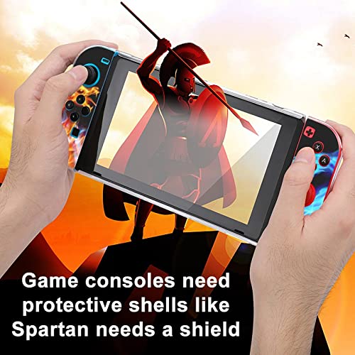 GADZILLE Dockable Switch Case Fire Dragon Blue Red Switch Game Case 360°Full Protection Anti-Fall-Scratch Durable Hard Nintendos Switch Case Protector for Switch Console and Joy-Cons